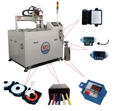 China Máquina profissional de dosagem de silicone CNC 2K AB de 3 eixos para linha de montagem PCBA e SMT à venda