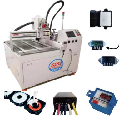 Cina 2K Fluidi Materiale adesivo Resina Auto Degassing Heating Potting Machine per standalone in vendita
