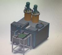 China 2 part epoxy dispenser for sensor potting and encapsulation for sale