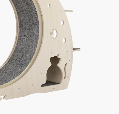 Cina ALT-FBB-275 Gatto di legno in corsa casa silenziosa giocattolo interattivo in vendita