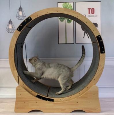 Cina Corrimano per animali da compagnia di legno giocattolo interattivo anti-depressivo Fibra da tavola ruota da corsa per gatti in vendita
