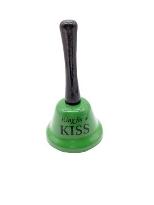 China Metal Bell for Calling Kiss Wake Up Handle Bell Table Bell School Meal Bell for sale