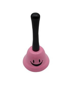 China Metal Bell for Calling Kiss Wake Up Handle Bell Table Bell School Meal Bell for sale