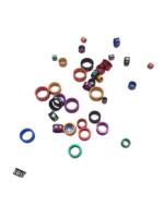 China Pet Behaviour Training Electroplated Alloy Closing Ring for Parrot Foot Identification for sale