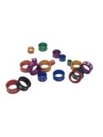 China Pet Behaviour Training Electroplated Alloy Closing Ring for Parrot Foot Identification for sale