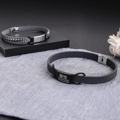 China 40 HQ Loading 168 Sets Customizable Silicone Pet Hanging Tag with Stainless Steel Logo for sale
