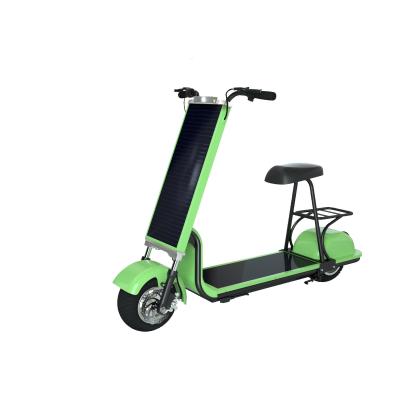 China Max Speed 18km/h Two-wheel Scooter Solar Power Scooter in Customized Color for sale