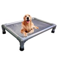 China Aluminum Fabric Removable Washable Elevated Pet Bed for Elevated Sleeping Experience for sale