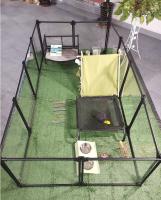 China Large Space 8/10/12 Panels Dog Playpen with Button Closure and Solid Animal Pattern for sale