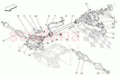 China Maserati Levante Ghibli Car Transfer Case Chassis Parts Direct Replacement for sale