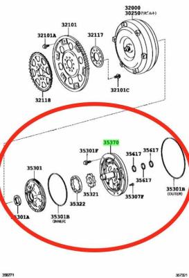 China AB60F Transmission Oil Pump 353700C020 for Toyota Land Cruiser 5.7L Automatic Transmission Parts for sale