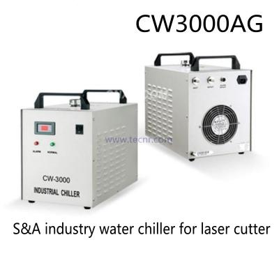 Китай Охладитель воды CW3000 S&A промышленный для охлаждать пробку лазера СО2 60W 80W продается