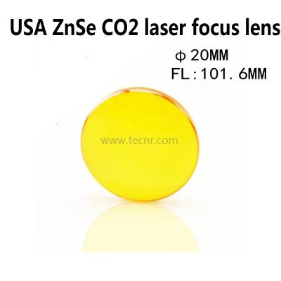 Китай Длина фокуса диаметра 101.6MM объектива 20MM зеркала лазера СО2 США ZnSe для автомата для резки лазера продается