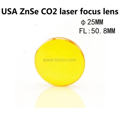 Китай материал withUSA объектива фокуса лазера СО2 ZnSe длины фокуса диаметра 50.8MM 25MM продается