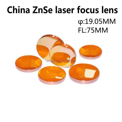 Китай Длина фокуса диаметра 75MM объектива 19.05MM оптики лазера СО2 Китая ZnSe для engraver лазера продается