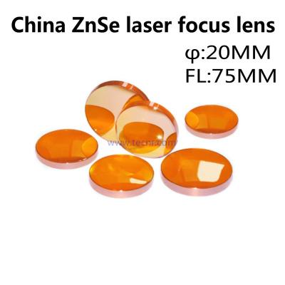 Китай Длина фокуса диаметра 75MM выпуклой линзы 20MM лазера СО2 Китая ZnSe для автомата для резки лазера продается