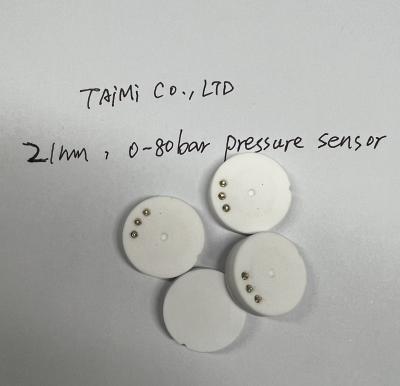 China 21mm Round Ceramic Capacitance Pressure Sensor 100bar Corrosive Liquid Medium for sale