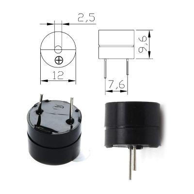 Cina terminali di CC 5V 2 di 12mm alto attivi e cicalino piezo-elettrico passivo in vendita