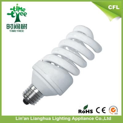 China Intelligent Power Saver Full Spiral T4 24w Tri-band 10000 hour Energy Saving Light Bulbs for sale