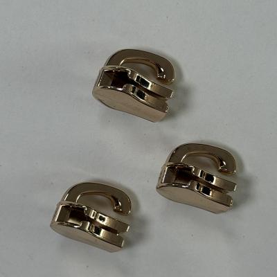 China Round Edge #8 Metal Zipper Slider Anti Scratch Non Lock Pin Lock Slider for sale