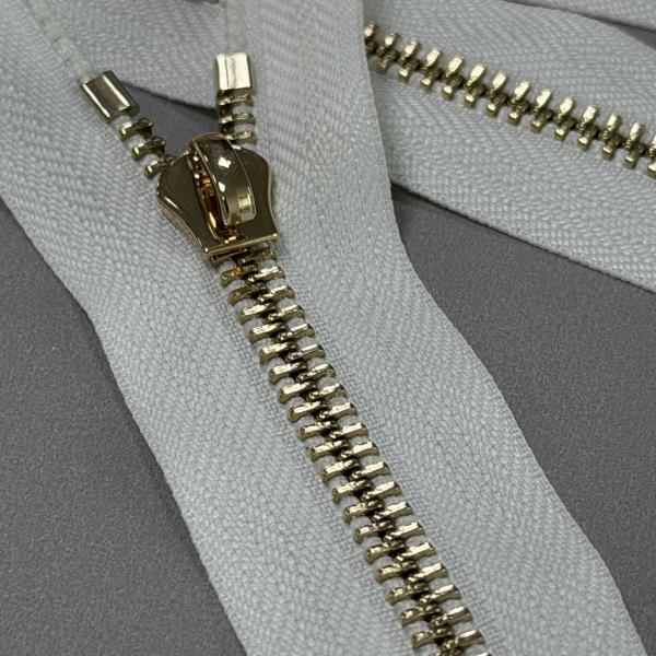 Quality Multi Color Electroplating Metal Zipper #5 Y Shape Light Gold Zipper for sale