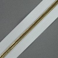 China Double Pointed Teeth Metal Zipper #5 Bright Nickel Highly Durable Pull Sequence for sale