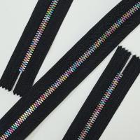 Quality Trendy Smooth Aluminum Zipper #5 Multi Color Corn Teeth Zipper for sale