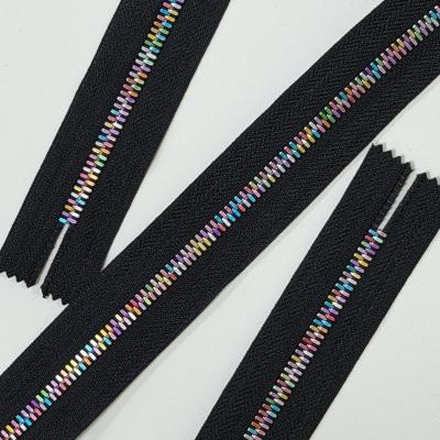 China Trendy Smooth Aluminum Zipper #5 Multi Color Corn Teeth Zipper for sale