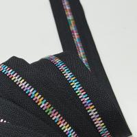 Quality #5 Corn Shaped Aluminum Zipper Fine Polishing Sanding Colored Metal Zippers for sale