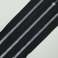 China Brass Corn Teeth Metal Zipper #3 Compact Layout Even Stitching Custom Colors for sale