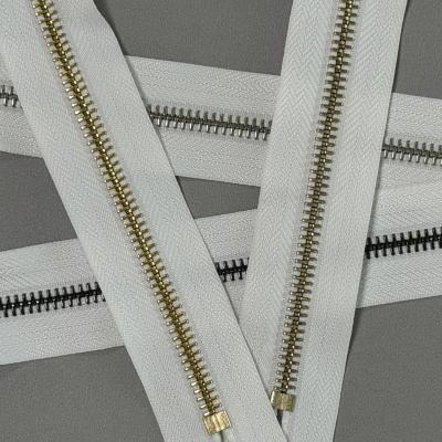 China Precision Machining Metal Zipper Non Divisible #5 For Handbags Clothing for sale