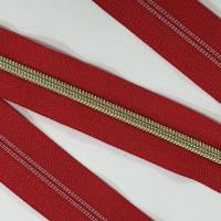 China 5# Vacuum Plated Nylon Zipper Eco-Friendly Fade Resistant Customization for Luxury Apparel for sale