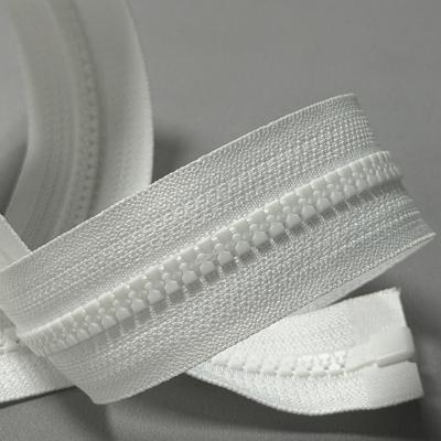 China #5 White Plastic Zip Up Resistant To Knocks And Crushing for sale
