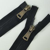 China Strong Visual Coherence #8 Black Plastic Zip Rounded Without Sharp Corners for sale