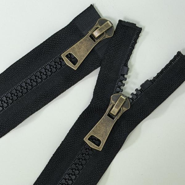 Quality Strong Visual Coherence #8 Black Plastic Zip Rounded Without Sharp Corners for sale