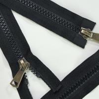 China Strong Visual Coherence #8 Black Plastic Zip Rounded Without Sharp Corners for sale