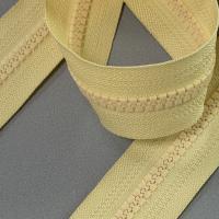China Yellow Durable Open End Plastic Zipper #5 100cm Rust Resistant Smooth Slider for sale