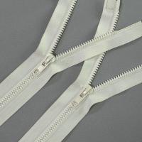 Quality Heterodont Dentition Plastic Zippers Tear Resistant #5 Off White Zipper for sale