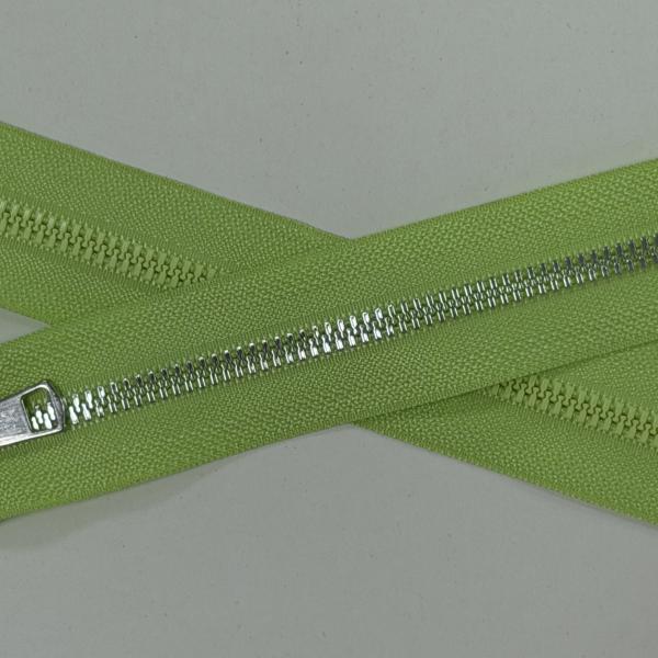 Quality Green Open End Plastic Zippers #3 Visuals Upgraded Metal Coating for sale