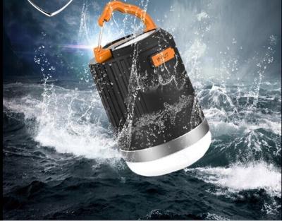 China 2017 New Portable Lightweight Outdoor Camping Light 4W 5V LED White Light Camping Lamp with 10400mah Power Bank for sale