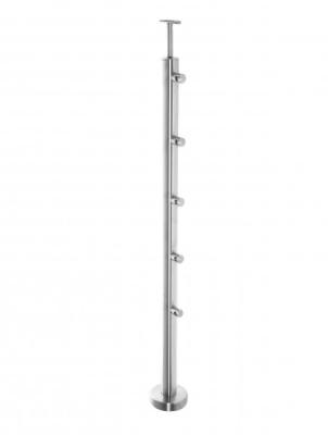 China Anti Corrosion Stainless Steel Railing Balusters For Outdoor / Indoor Balcony for sale