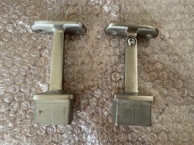 China Anti Corrosion Square 33.7mm Stainless Steel Glass Clamp for sale