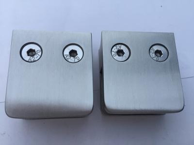 China Satin 12mm 304 Stainless Steel Glass Clamps for sale