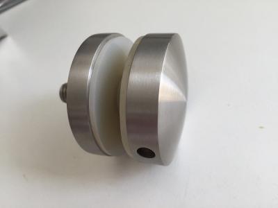 China AISI304 12mm Frosted Stainless Steel Glass Clamps for sale