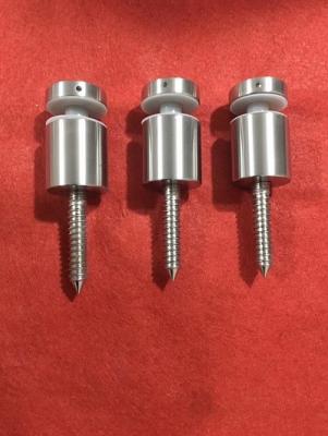 China 30mm Round Stainless Steel Glass Holder Bracket For Staircase / Terrace for sale