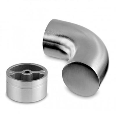 China Corrosion Resistant 42.4mm Wood Handrail Connectors Stainless Steel Made for sale