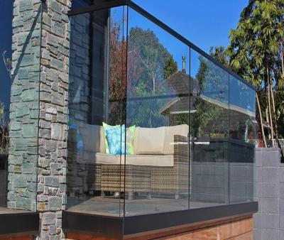China Side Mounted SS304 50.8mm Tube Balcony Glass Railing for sale