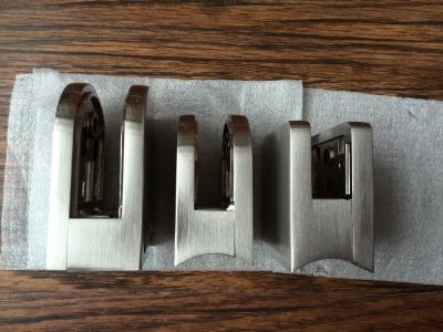 China 50mm*50mm Matte Frosted Stainless Steel Glass Clamp for sale
