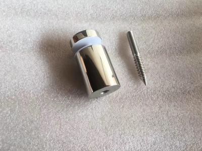 China 50mm Brushed Stainless Steel Square Glass Spigots for sale