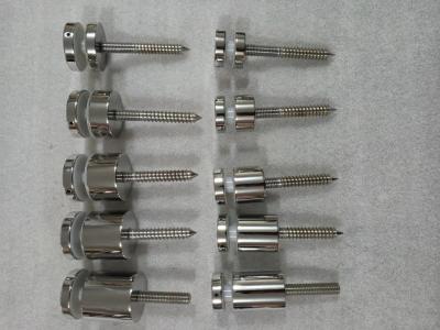 China 50mm Matte Surface Stainless Steel Glass Spigots for sale